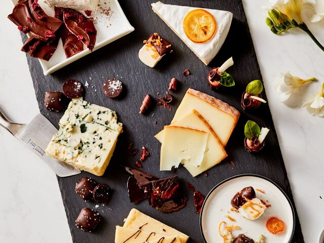 Plated Cheese Course Will Holland Cheese Course. Ragstone Goats Cheese